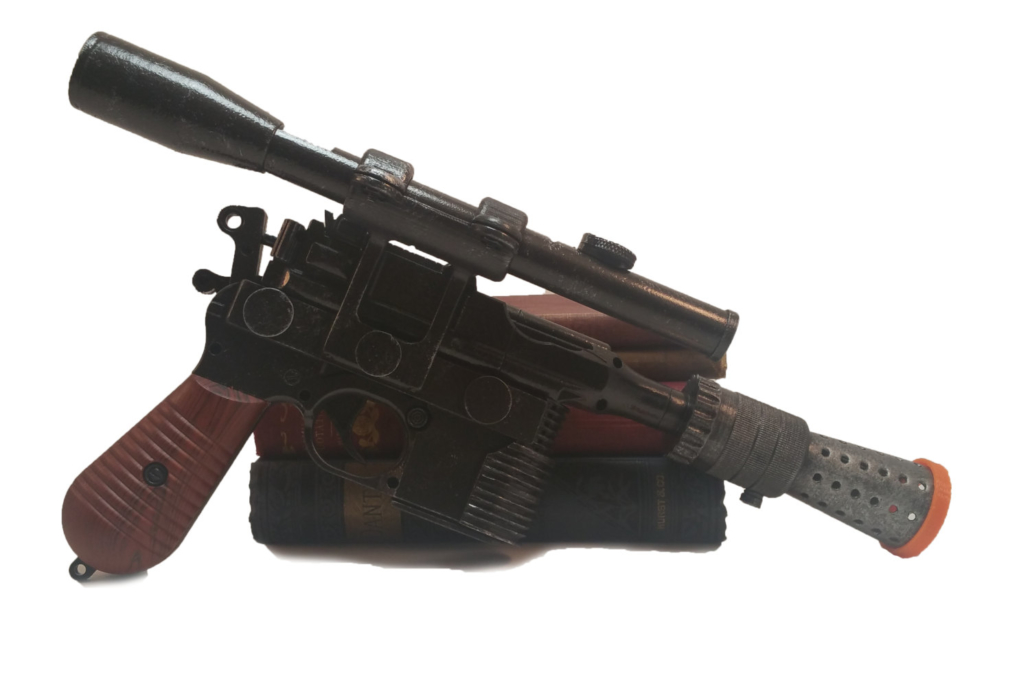 Airsoft – Han Solo's DL-44 heavy blaster pistol prop w/scope (*in stock ...